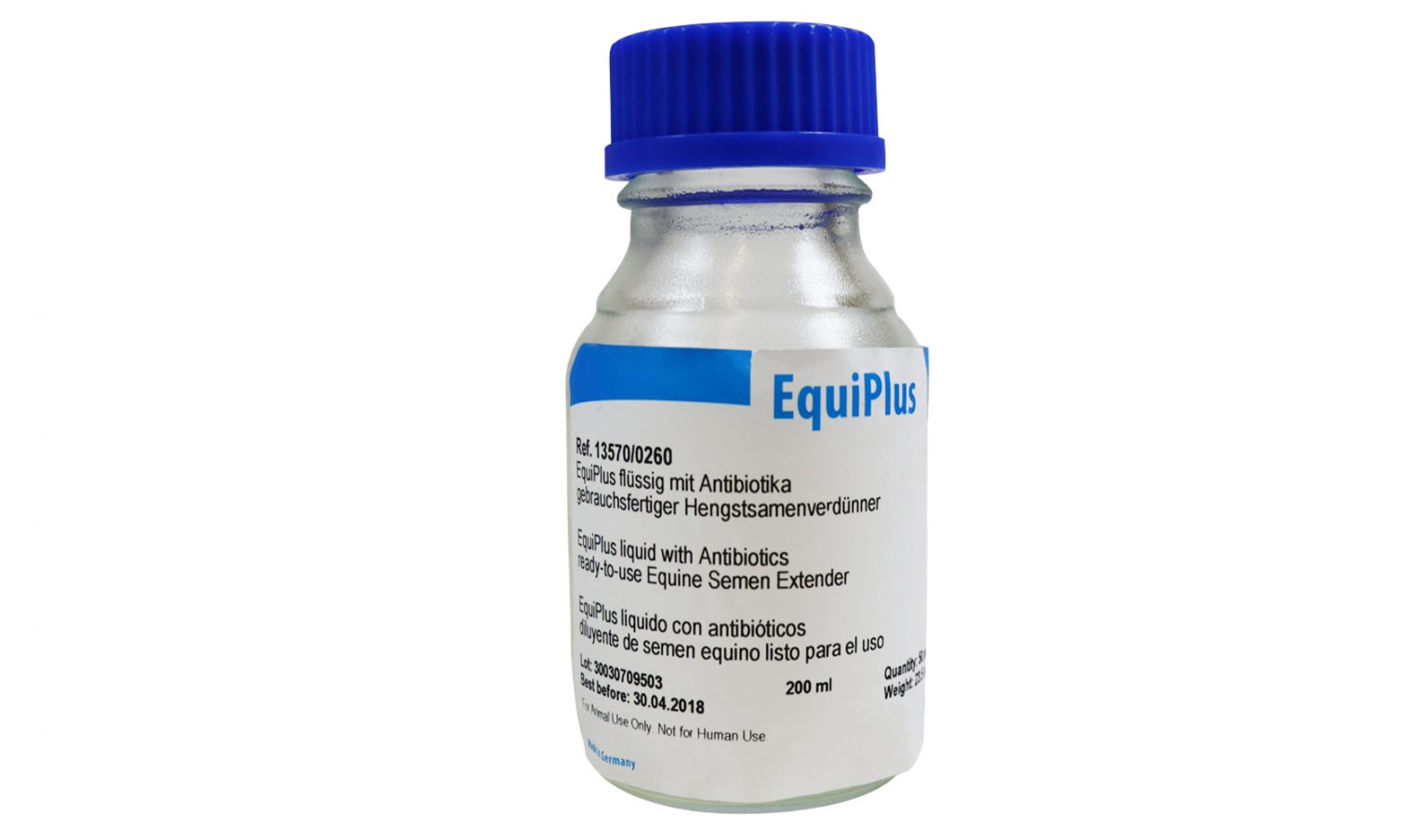 EquiPlus, Equine semen extender, 200 ml, contains antibiotic Timentin ...